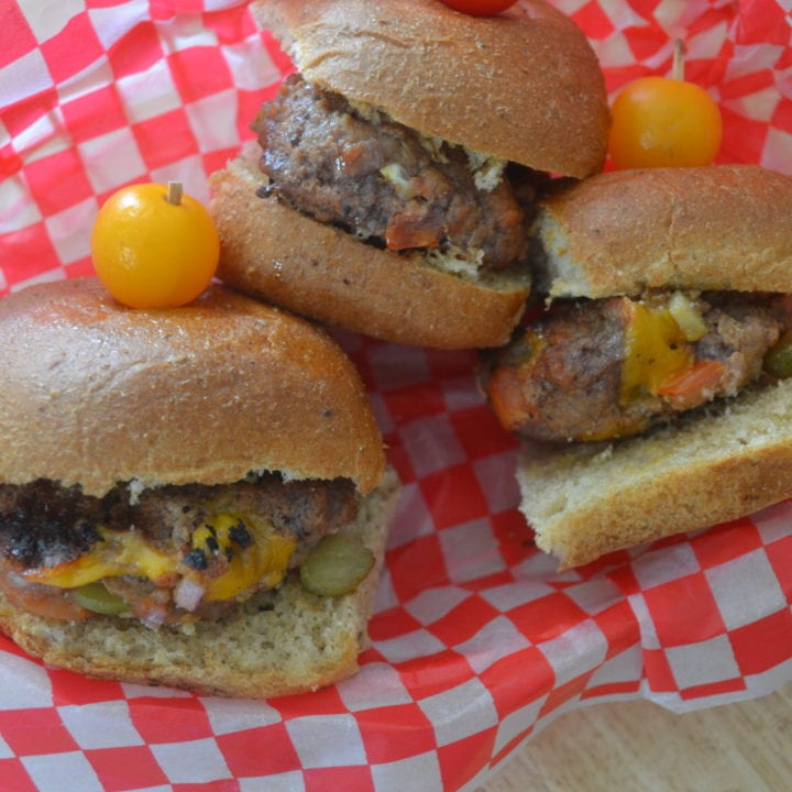 Mini Grilled Everything Cheeseburgers - Sarcastic Cooking
