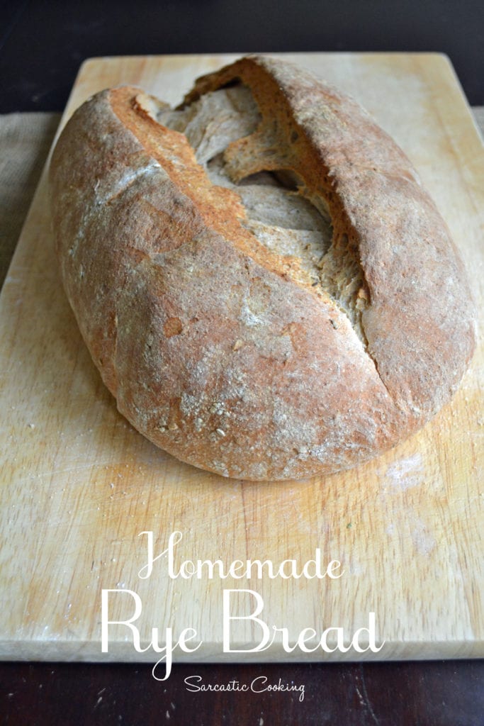 Homemade Rye Bread - Sarcastic Cooking