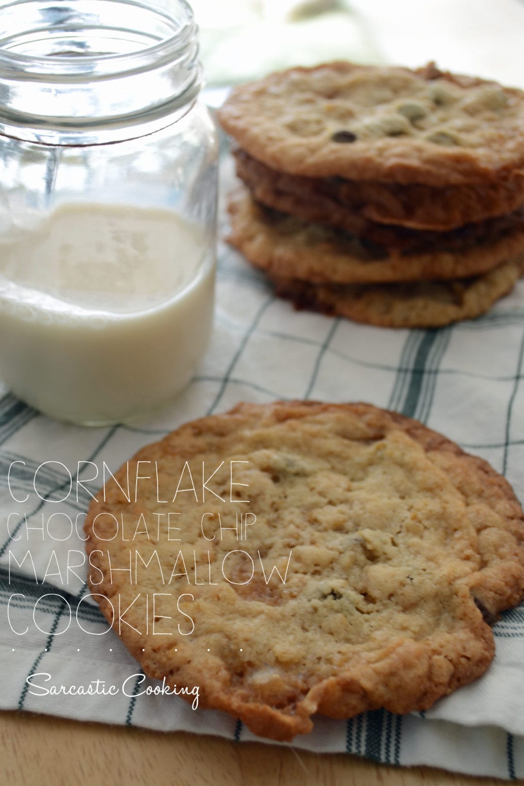 Cornflake Chocolate Chip Marshmallow Cookies Sarcastic Cooking