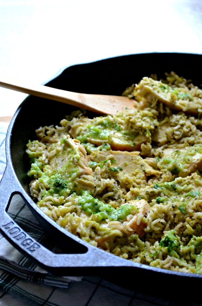 One Pot Meal: Green Chicken and Rice - Sarcastic Cooking