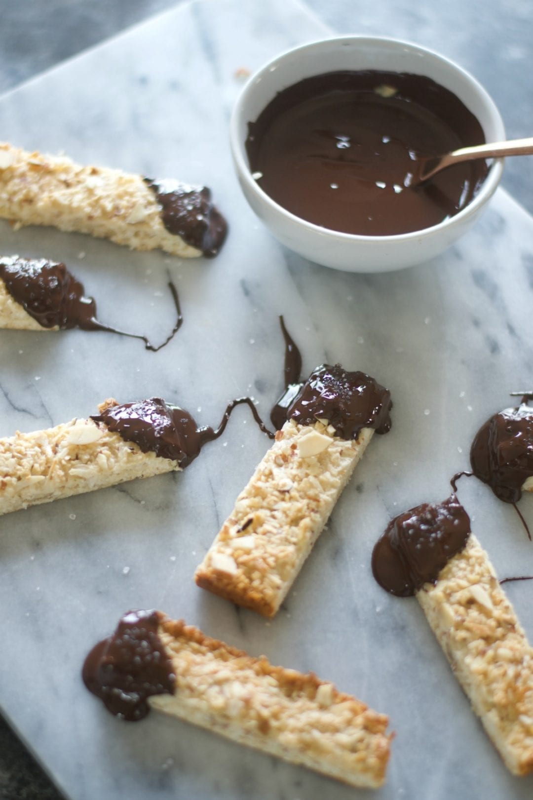 Chocolate-Dipped Coconut-Almond Macaroon Bars - Sarcastic Cooking
