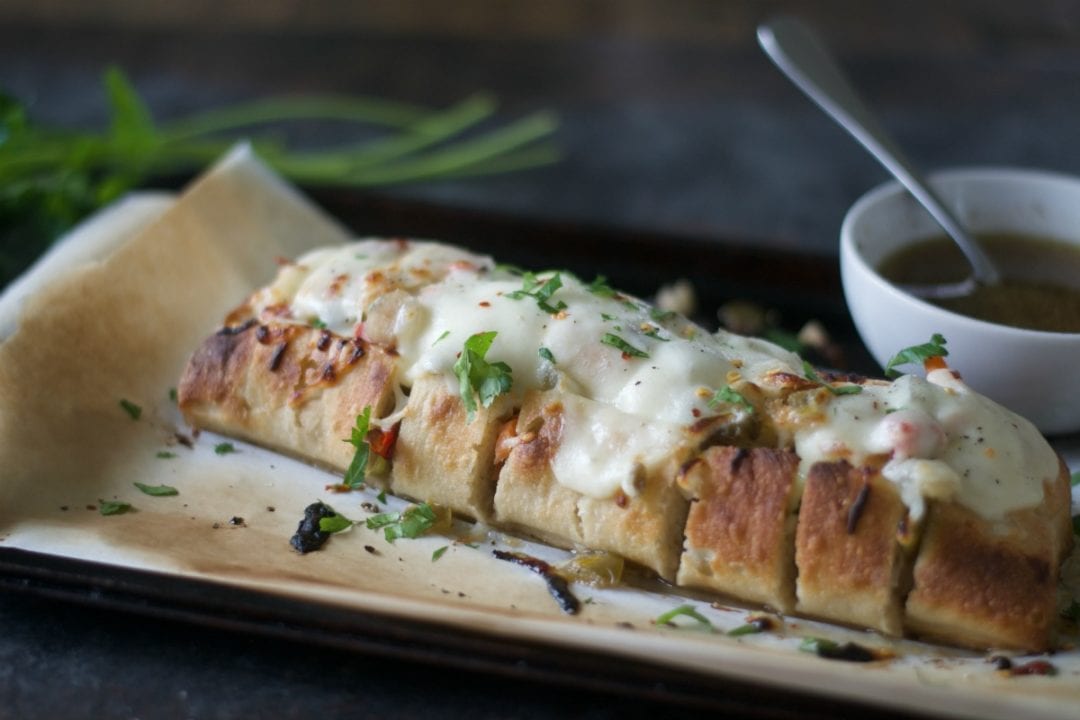 Cheesy Beef Sandwich Pull Apart Bread aka The Soggie - Sarcastic Cooking