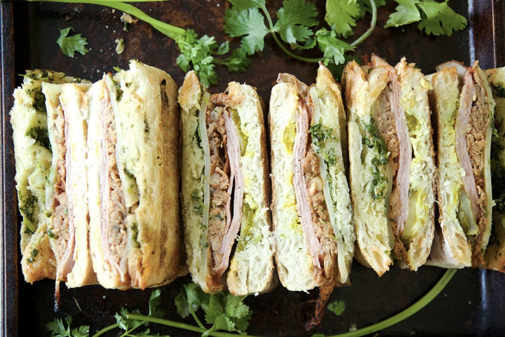 Grilled Cilantro Chimichurri Cuban Panini - Sarcastic Cooking