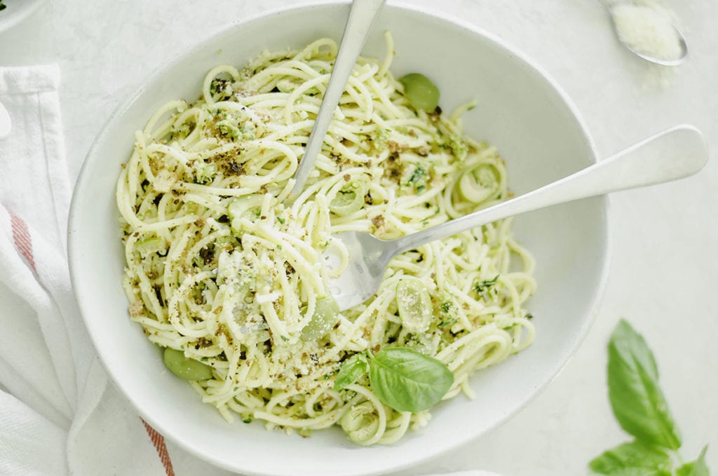 Castelvetrano Olive Tapenade Spaghetti Salad - Sarcastic Cooking
