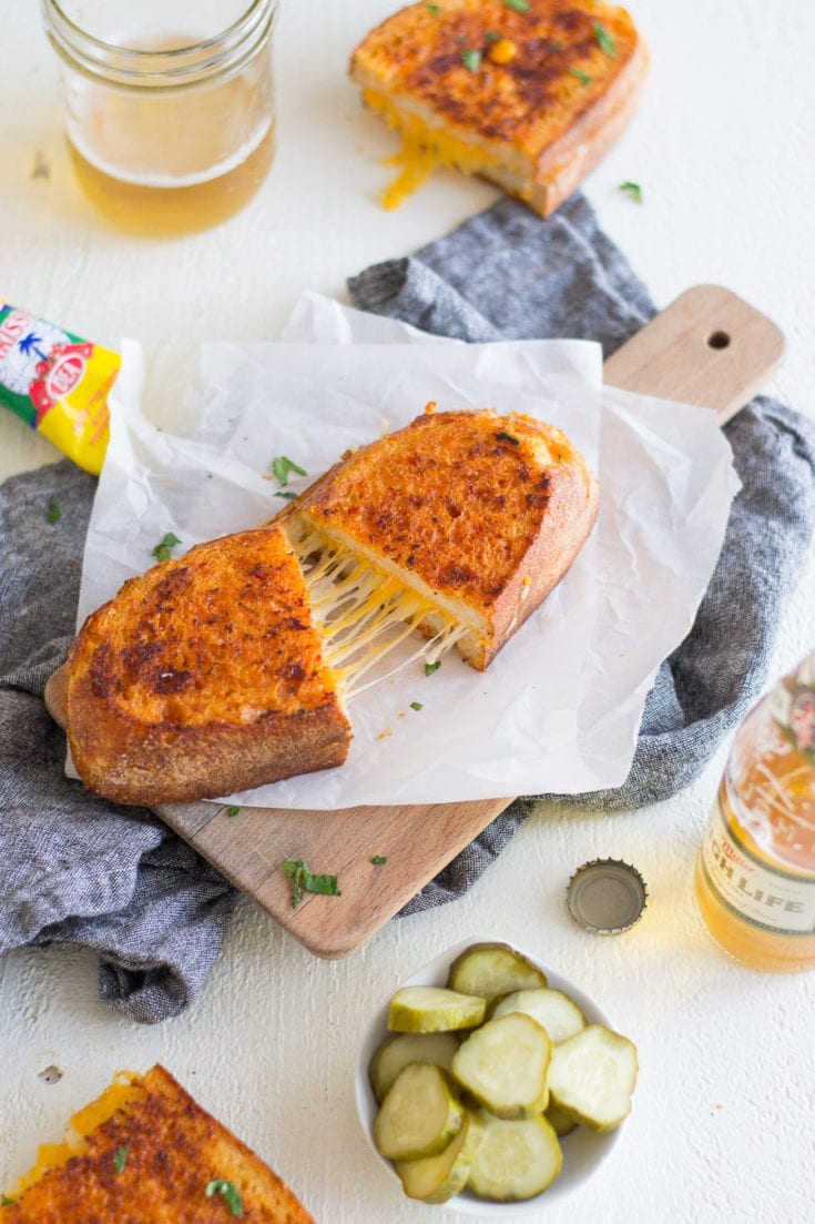 Harissa Grilled Cheese - Sarcastic Cooking