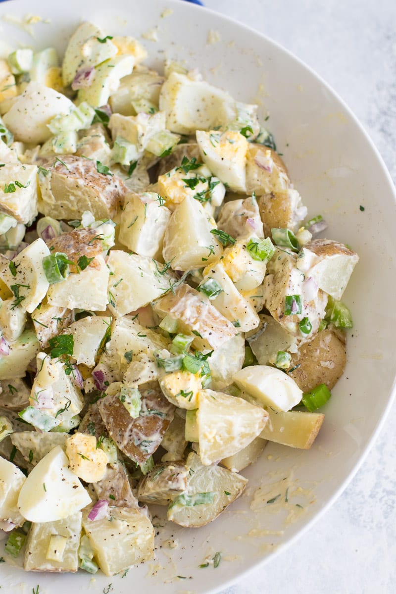 Leftover Easter Egg Potato Salad - Sarcastic Cooking
