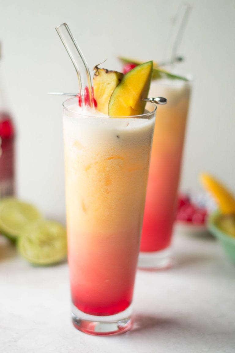 Mango Sunrise Cocktail - Sarcastic Cooking