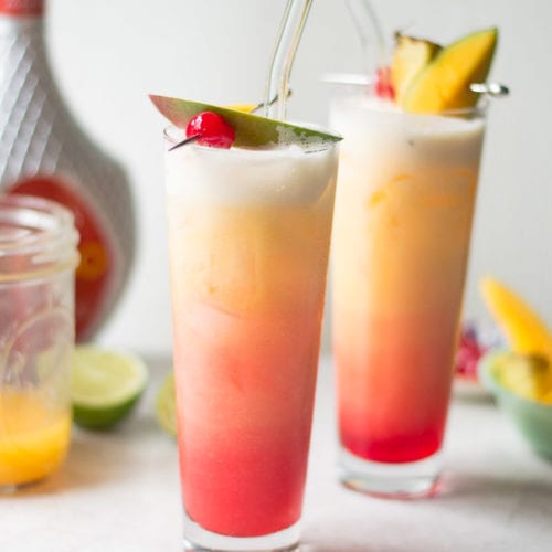 Mango Sunrise Cocktail - Sarcastic Cooking