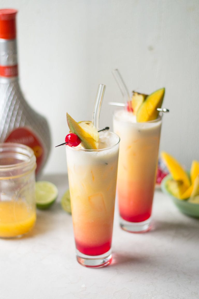 Mango Sunrise Cocktail - Sarcastic Cooking
