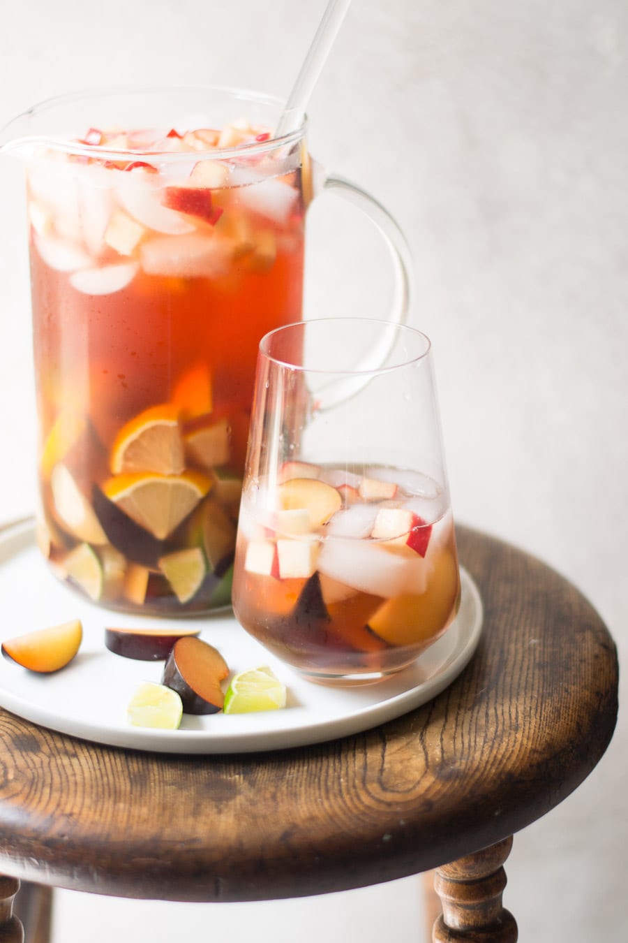 White Wine Plum Sangria - Sarcastic Cooking