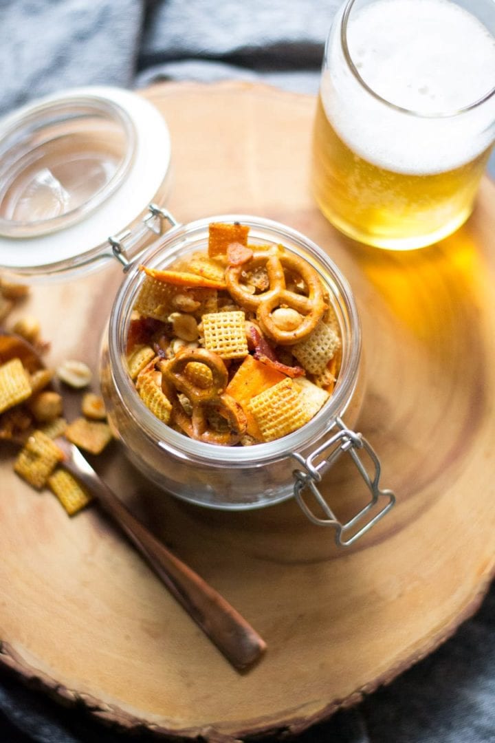 BBQ Bacon Chex Mix - Sarcastic Cooking