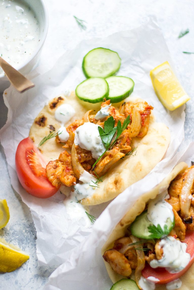 Oven Roasted Chicken Gyros - Sarcastic Cooking
