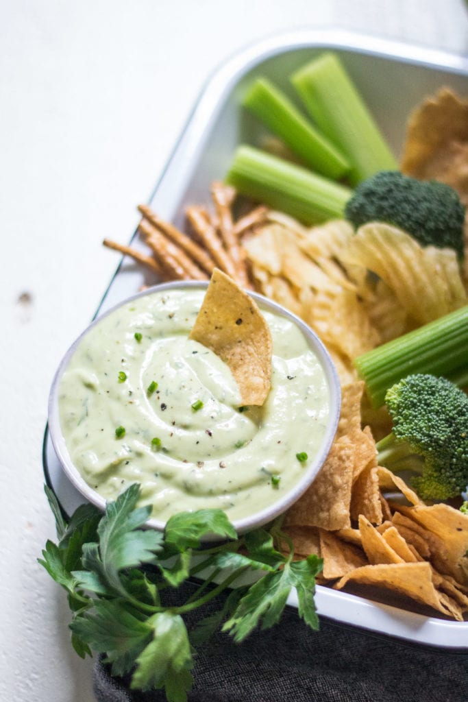 Easy Avocado Ranch Dip - Sarcastic Cooking