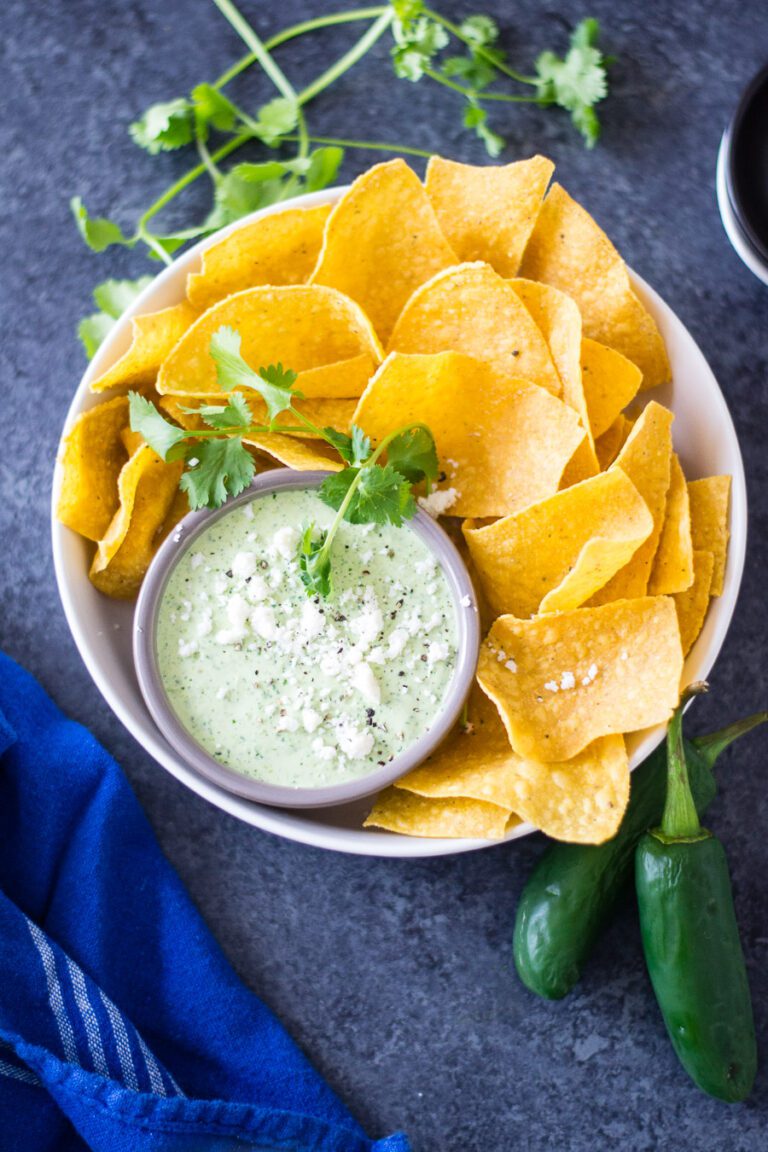 Creamy Cilantro Jalapeño Salsa - Sarcastic Cooking