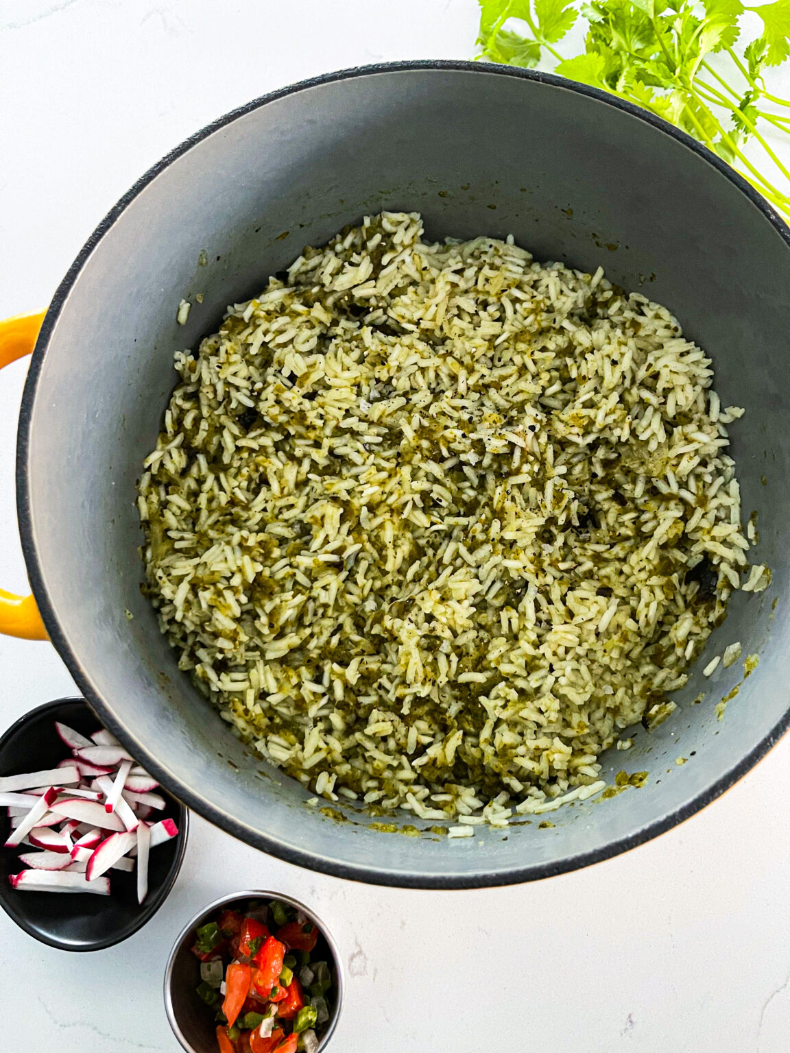 Roasted Poblano Mexican Rice - Sarcastic Cooking