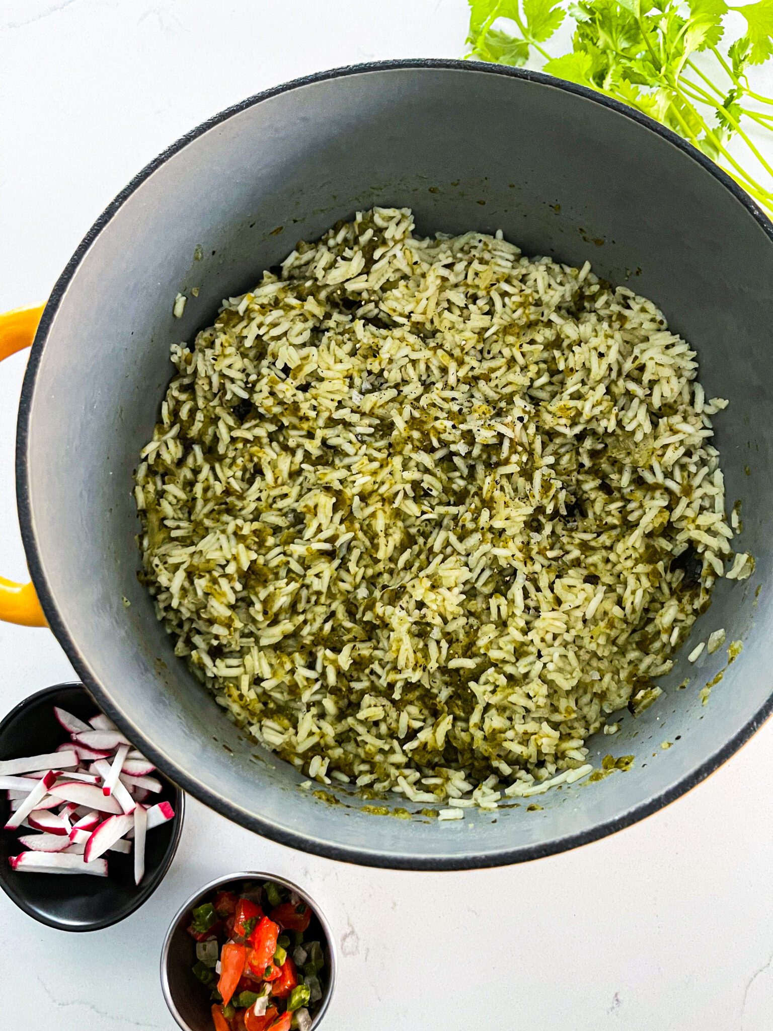 Roasted Poblano Mexican Rice - Sarcastic Cooking
