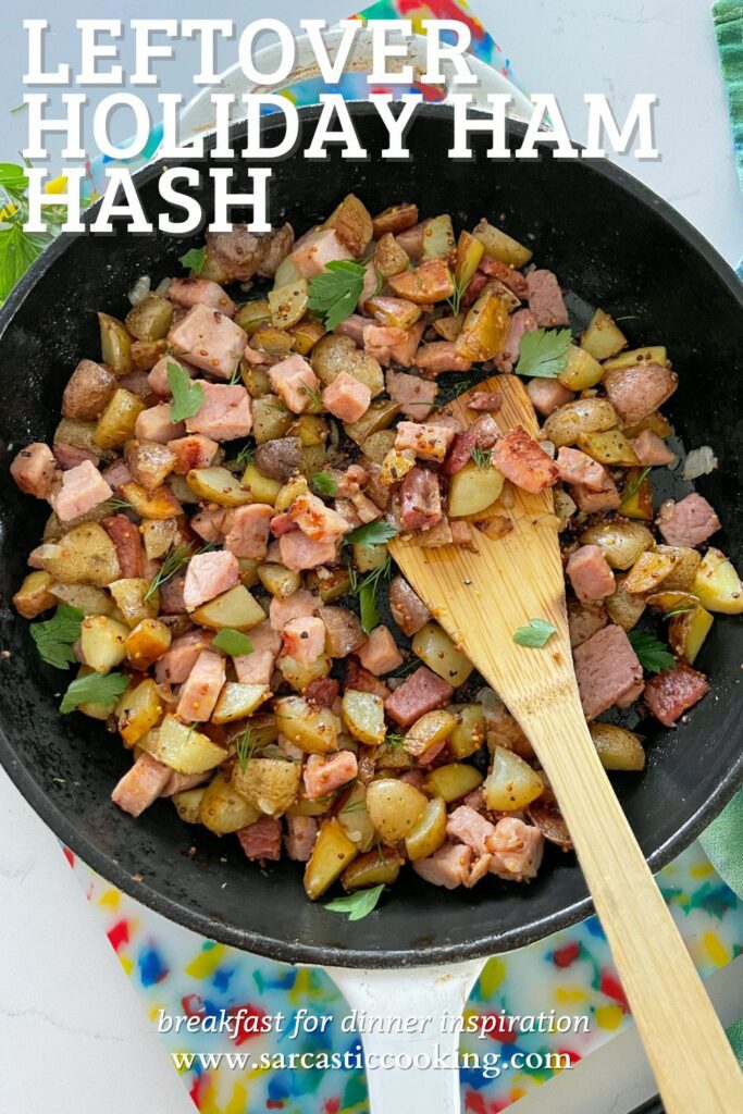 Leftover Baked Ham Hash - Sarcastic Cooking